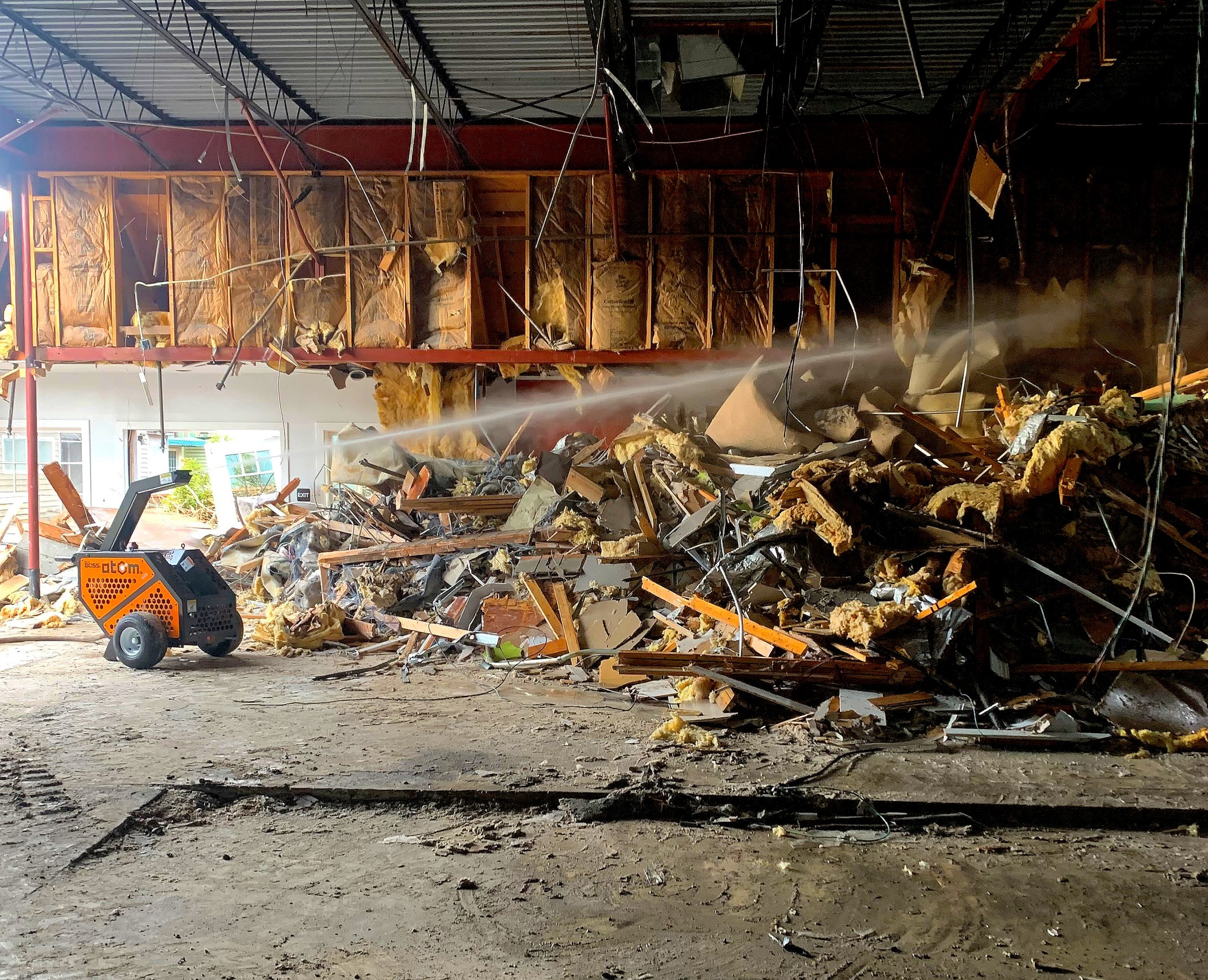 Controlling Indoor Demolition Dust